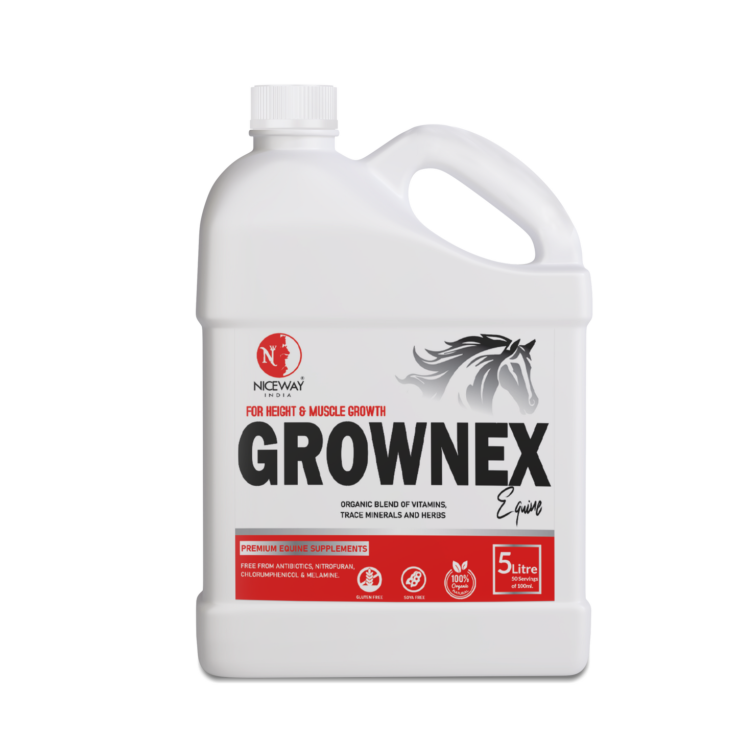 Grownex Equine - For Height and Muscle Growth of Horse – Niceway India